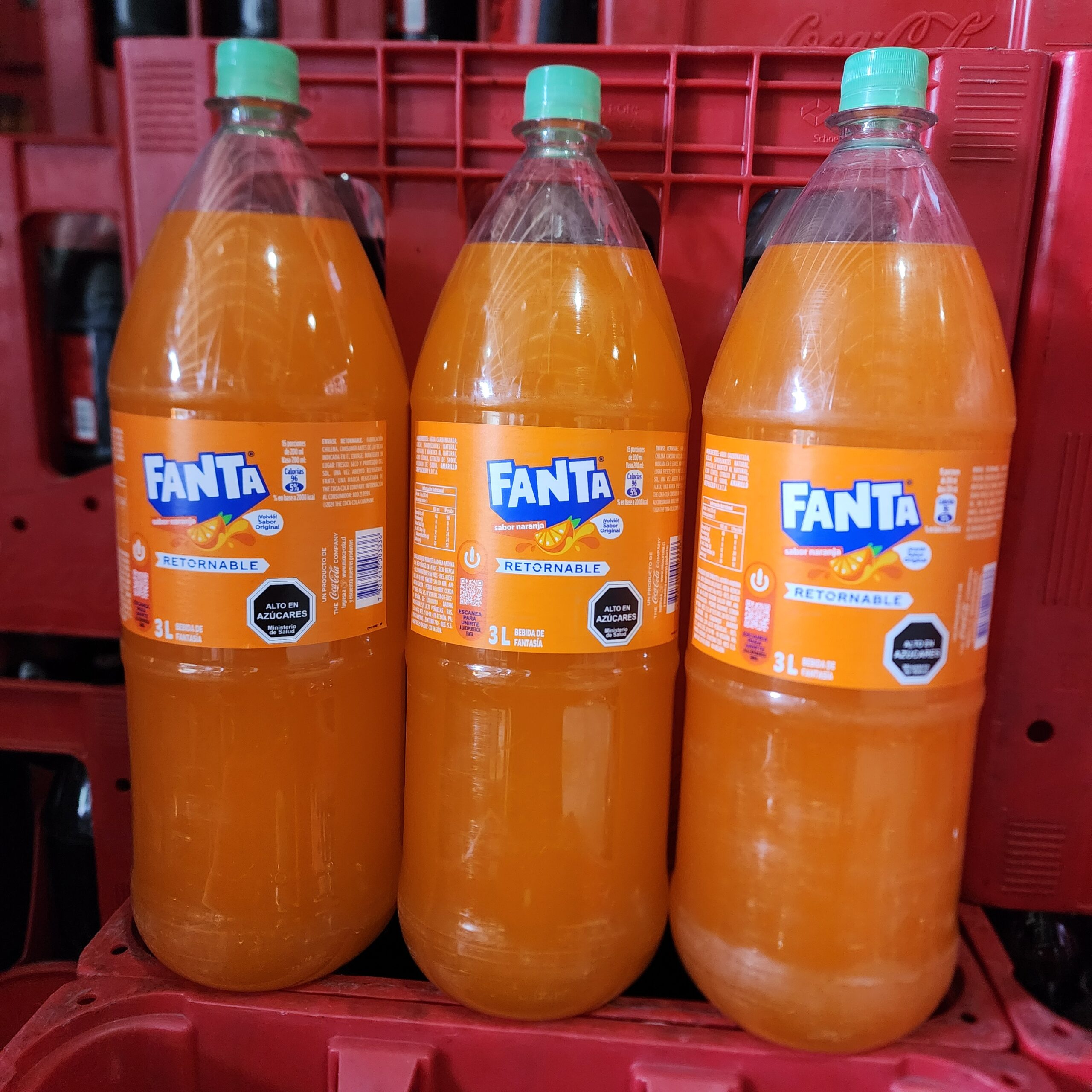FANTA 3 litros (RETORNABLE) X 6 UNIDADES